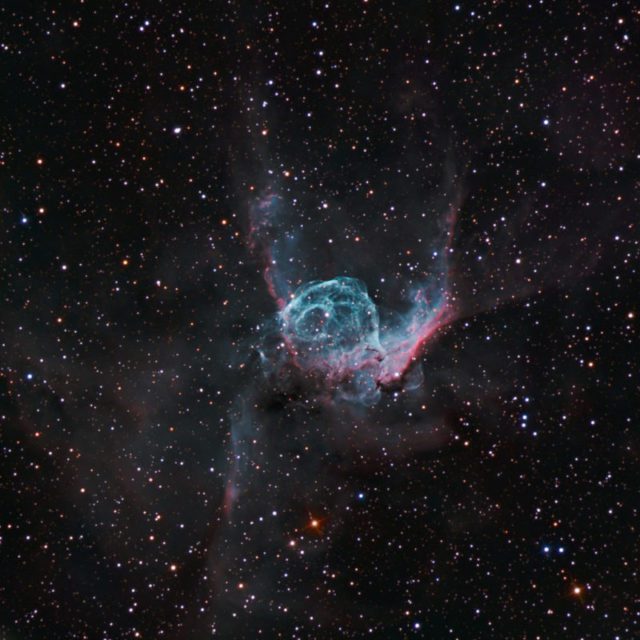 NGC 2359: A Closer Look at Thor's Helmet Nebula